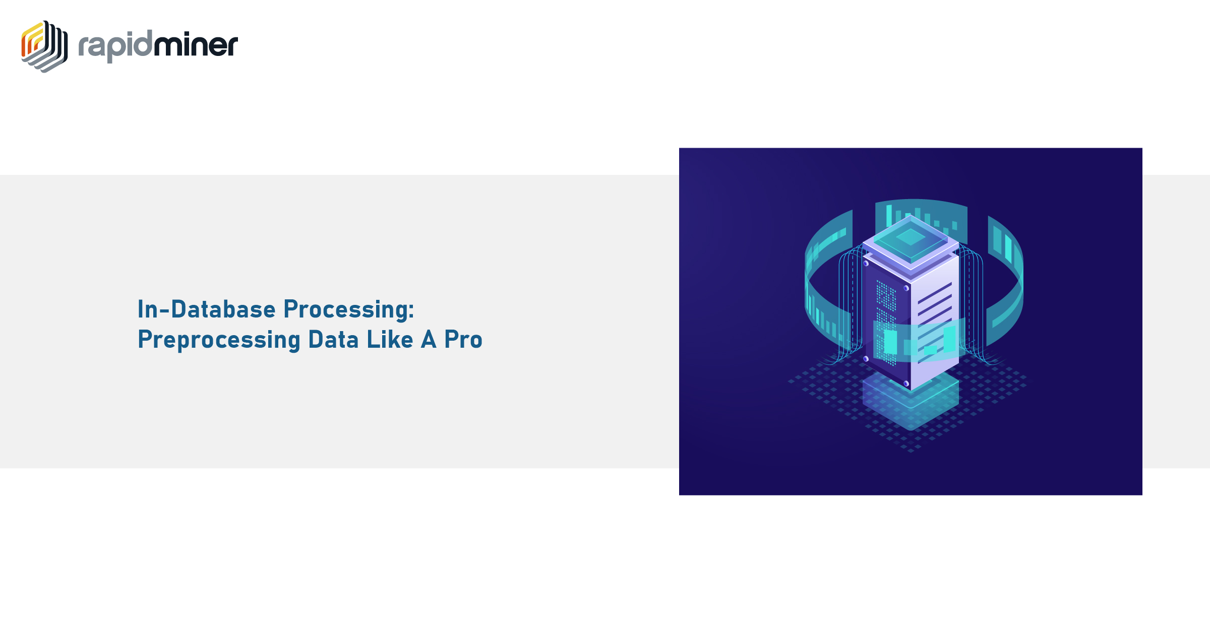 RapidMiner資料庫內處理擴充套件|昊青公司軟體代理商 Altair, dSPACE, Mathematica, Minitab,Stata